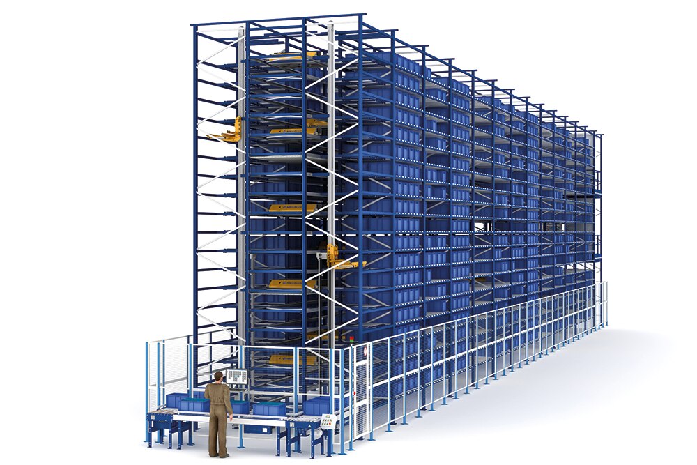 Shuttle System (storage solution for boxes) - Mecalux.ng